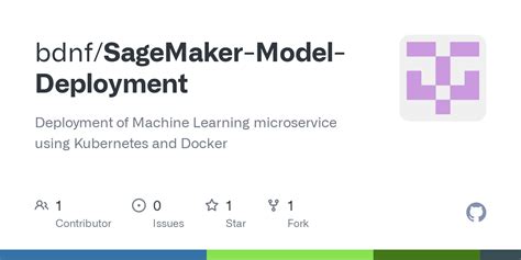 Github Bdnf Sagemaker Model Deployment Deployment Of Machine Learning Microservice Using
