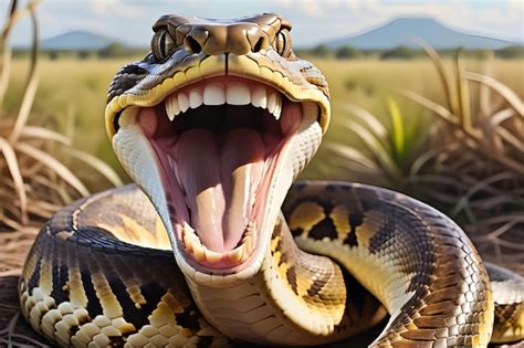 Premium Photo Cartoon Python Looks At The Camera With A White Smile Playground Ai Platform