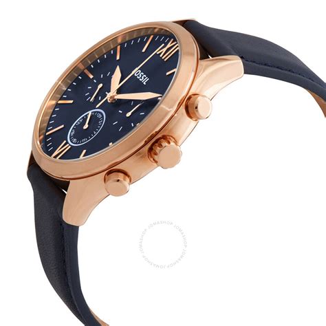 Fossil Fenmore Multi-Function Quartz Blue Dial Men's Watch BQ2412 ...