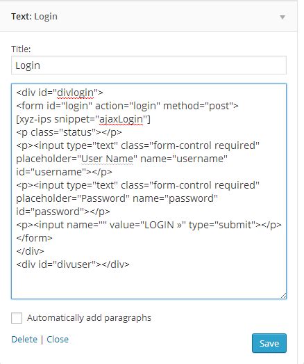 Wordpress Ajax Login In Sidebar Without A Plugin Part I Login