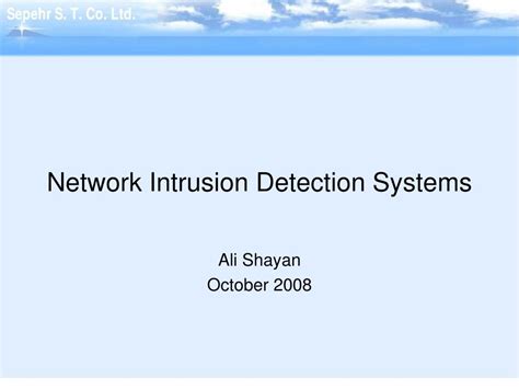 Ppt Network Intrusion Detection Systems Powerpoint Presentation Free Download Id 4436232