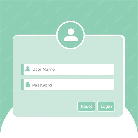 Premium Vector Simple Login Template Form