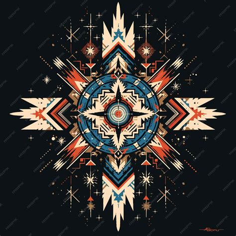 Premium Vector Symbolic Patterns With Intricate Details