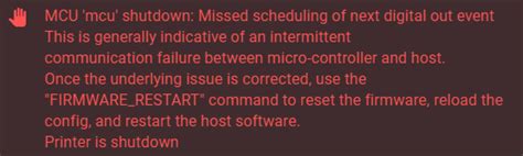 Mcu Shutdown Move Queue Overflow General Discussion Klipper