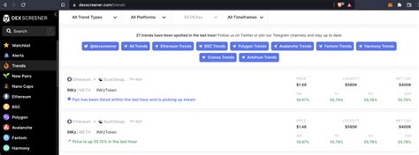 Dexscreener App Trade And Track Your Tokens