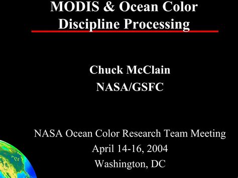 modis terra aqua ocean color nasa