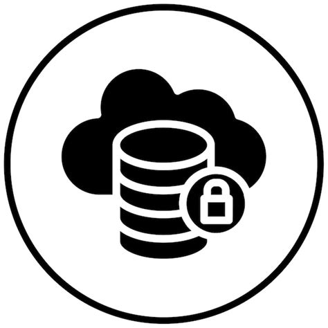 premium vector secure cloud vector illustration