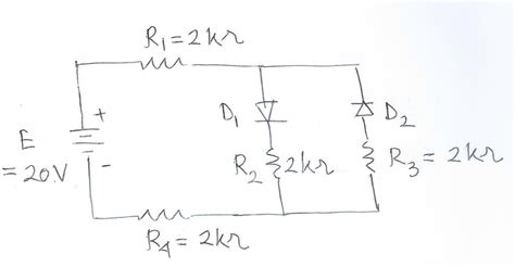 solved find the voltages vd1 and vd2 and the currents id1