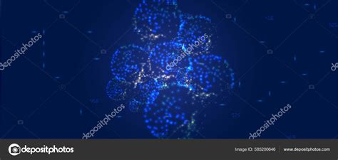 Neural Network Concept Connected Cells Links High Technology Process