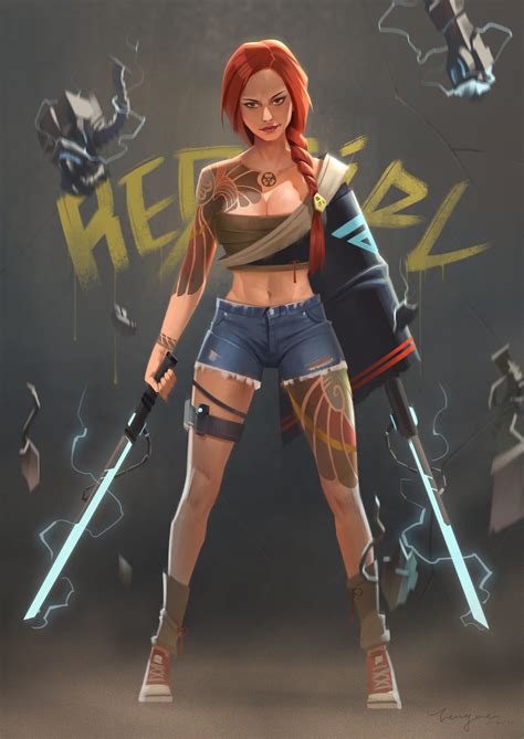 Artstation Red Girl