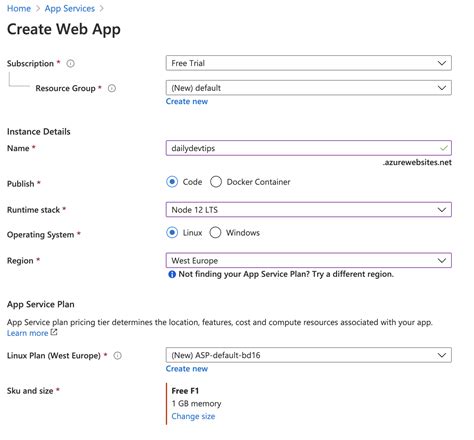 Deploying A Node App To Azure
