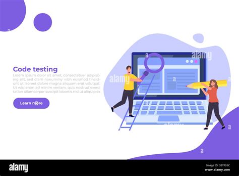 App Tester Software Or Application Testing Concept Debugging Development Process Vector