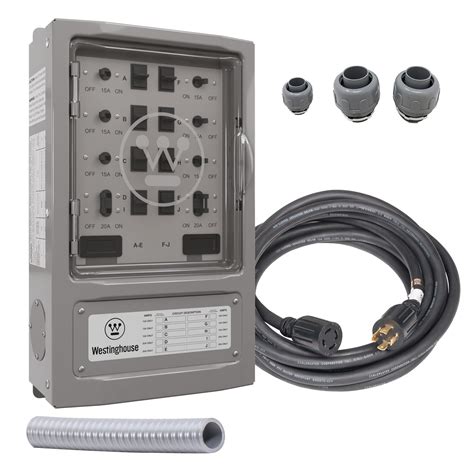 Westinghouse 30 Amp 7500 Rated Watt Transfer Switch Kit Manual Transfer