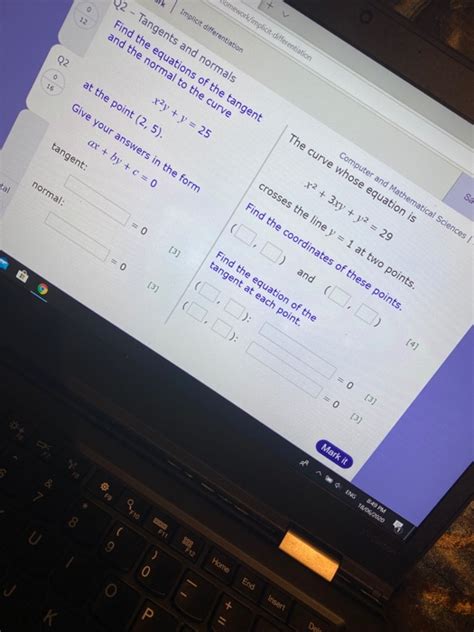 Solved My Maths Homework X Chegg