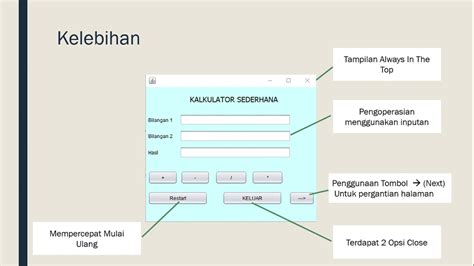 Kalkulator Sederhana Dengan Netbeans Youtube