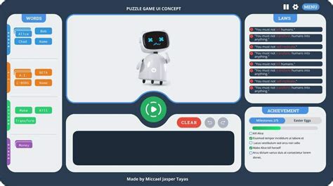 entry 12 by miccaeljas for puzzle game ui concept art freelancer