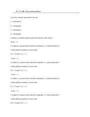 Count Odd Numbers Python Lab To Find And Count Odd Integers Course Hero