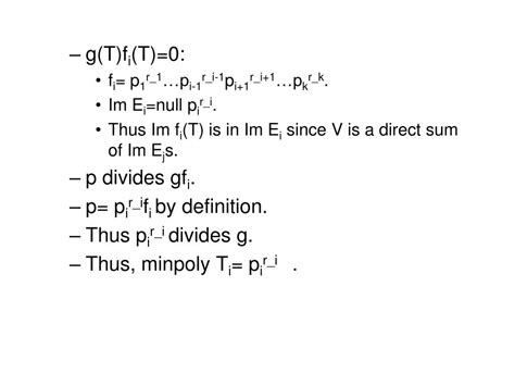 Ppt 68 The Primary Decomposition Theorem Powerpoint Presentation