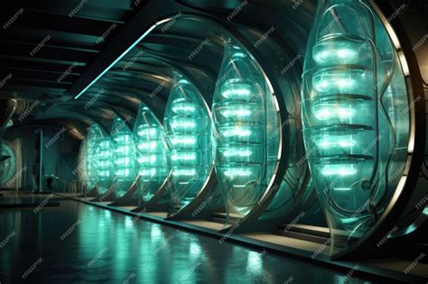 Premium Ai Image Futuristic Dna Data Storage Facility