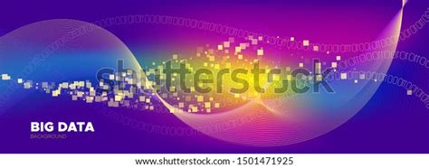 Big Data Analytics Violet Matrix Visualization Stock Vector Royalty Free Shutterstock