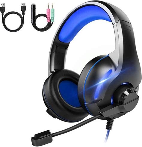 Multifunctioneel Gaming Headset Surround Sound Led Verlichting Aux Usb Bol