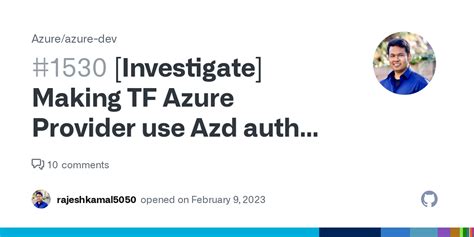 [investigate] Making Tf Azure Provider Use Azd Authn Context Instead Of