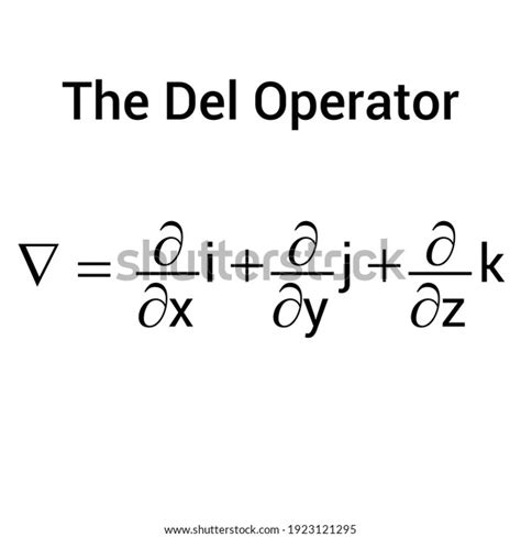 Del Operator Vector Calculus Stock Vector Royalty Free 1923121295 Shutterstock
