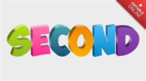 Second Text Effect Generator Textstudio