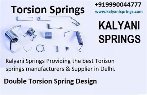 Torsion Springs Double Torsion Spring Design
