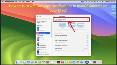 How To Turn Off Imessage Notifications In Macos Sonoma On Your Mac