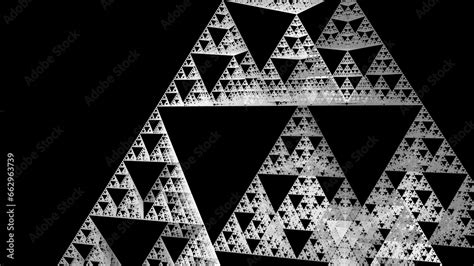Triangle Fractal 3d Illustration Sierpinski Triangle 3d Representation Can Be Used To Triangle Fractal 3d Illustration Sierpinski Triangle 3d Representation Can Be Used To