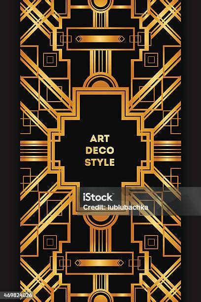 아트 데코 빈티지 장식 프레임입니다 레트로 카드 디자인 서식 파일 아르데코에 대한 스톡 벡터 아트 및 기타 이미지 아르데코