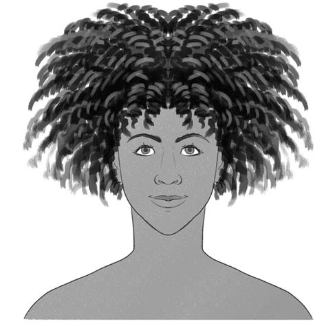 How To Draw Curly Hair For Beginners Curly Wavy Coily