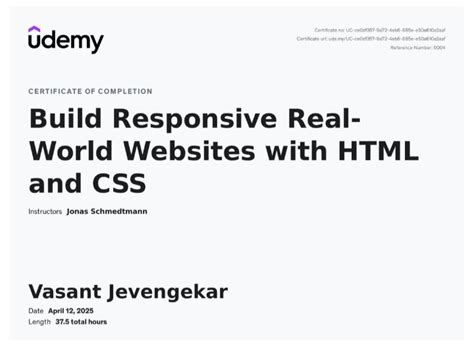 Webdevelopment Html Css Responsivedesign Learningjourney Udemy