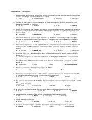 GROUP STUDY ACOUSTICS ANSWER KEY GROUP STUDY ACOUSTICS 1 An Acoustical Phenomenon Wherein