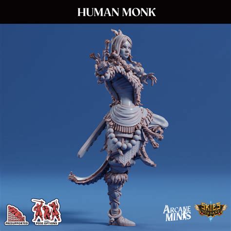 3d Printable Human Monk Female By Sordane Publishing