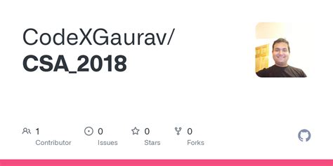 GitHub CodeXGaurav CSA