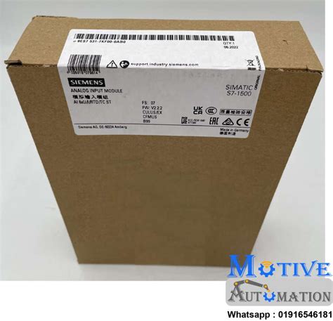 Simatic S7 1500 Analog Input Module Motive Automation