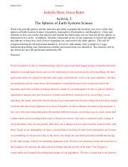 Interconnections In Earth Systems Science Course Hero