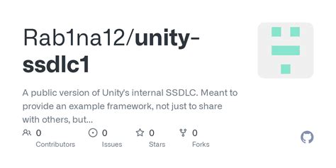 github rab1na12 unity ssdlc1 a public version of unity s internal