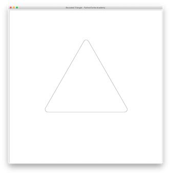 Rounded Triangle With Python Turtle Python And Turtle