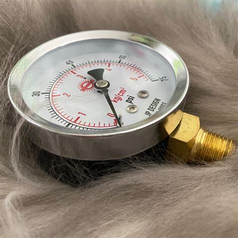 Pressure Gauge เกจวัดแรงดัน 5 Kg Cm2 หน้าปัดขนาด 2 5 นิ้ว ข้อต่อขนาด 1 4 นิ้ว Bspt Bottom