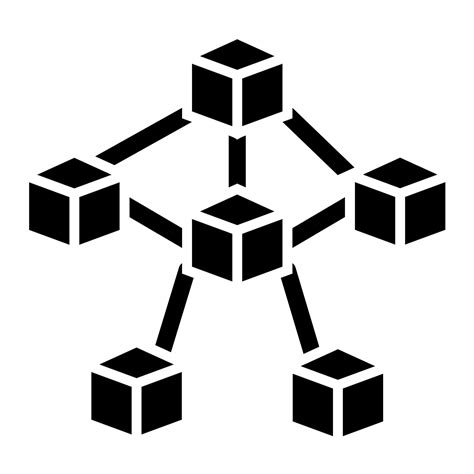 Blockchain Vector Icon 21714868 Vector Art At Vecteezy