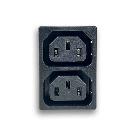 MX AC C14 Socket 2 X Female For Computer Power Supply Lock Type MX MDR Electronics