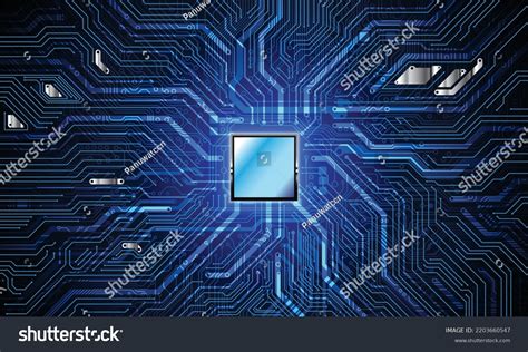 Abstract Technology Chip Processor Background Circuit Stock Vector Royalty Free 2203660547