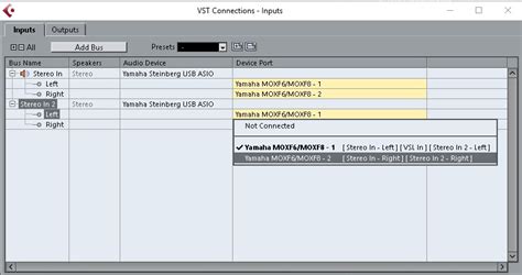 Issue With Vst Connection Input Panel Moxf Series Music Production