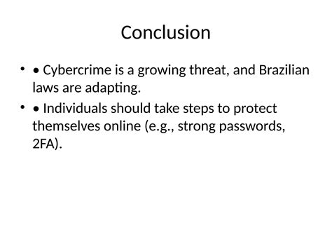Cybercrime Presentation Brazil A Overview Ppt