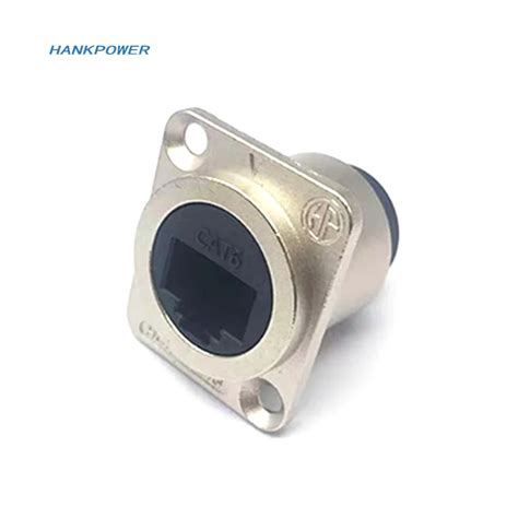Rj Cat Socket D Type Module Industrial Panel Mount Bulkhead Signal Network Ethernet Extension