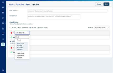 Supervisor Rules Configuration Based On Custom Ticket Status Freshservice