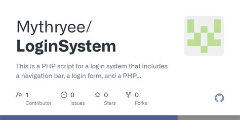 Github Mythryee Loginsystem This Is A Php Script For A Login System That Includes A
